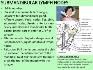 Lymphatic drainage of head and neck | PPTX