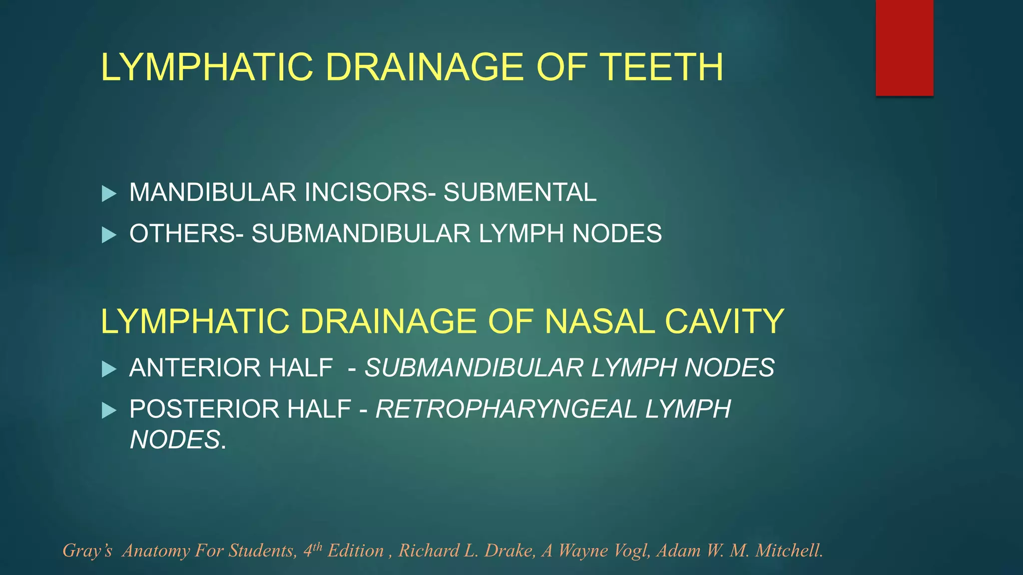 Lymphatic drainage of head and neck | PPTX | Ear, Nose and Throat ...