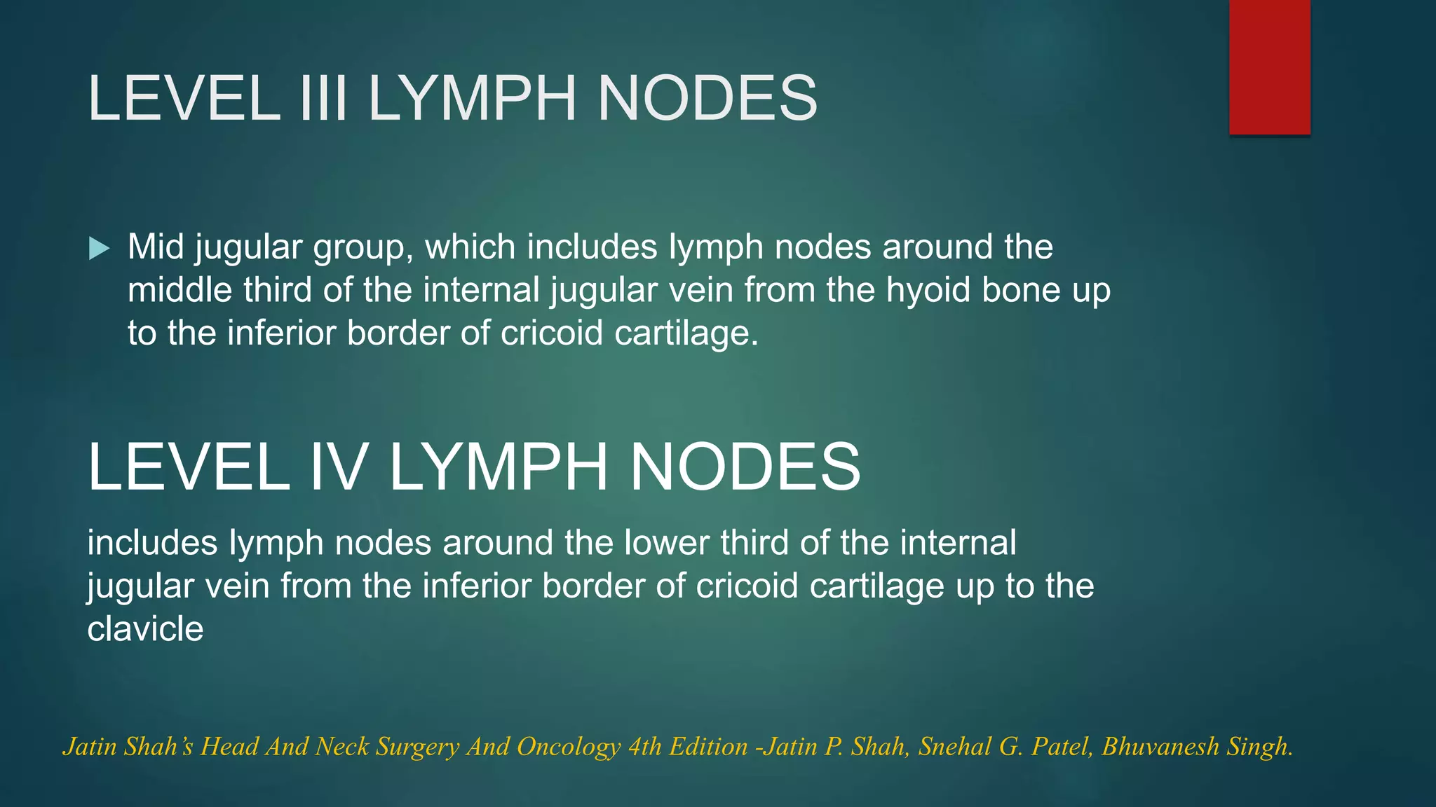 Lymphatic drainage of head and neck | PPTX