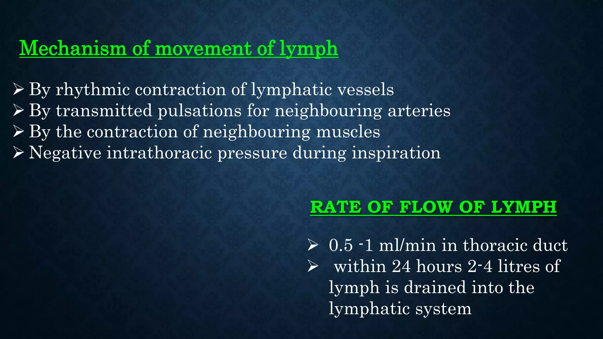 Lymphatic drainage of head and neck and its | PPTX