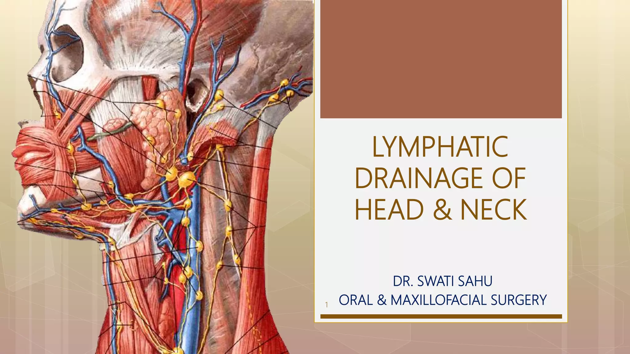 Lymphatic drainage of head & neck | PPTX