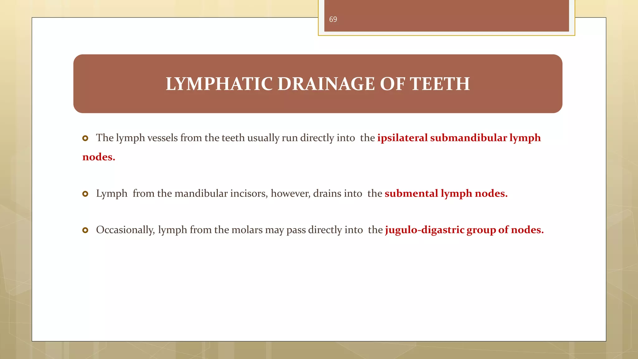 Lymphatic drainage of head & neck | PPTX