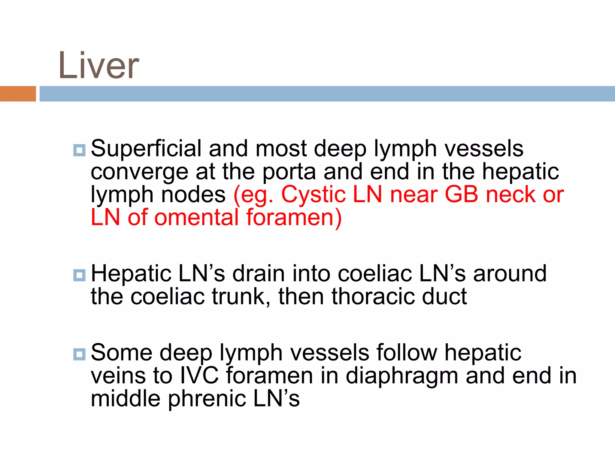 Lymphatic drainage of major organs | PPTX