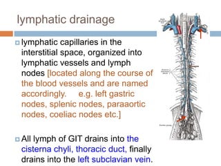 Lymphatic drainage of major organs | PPTX