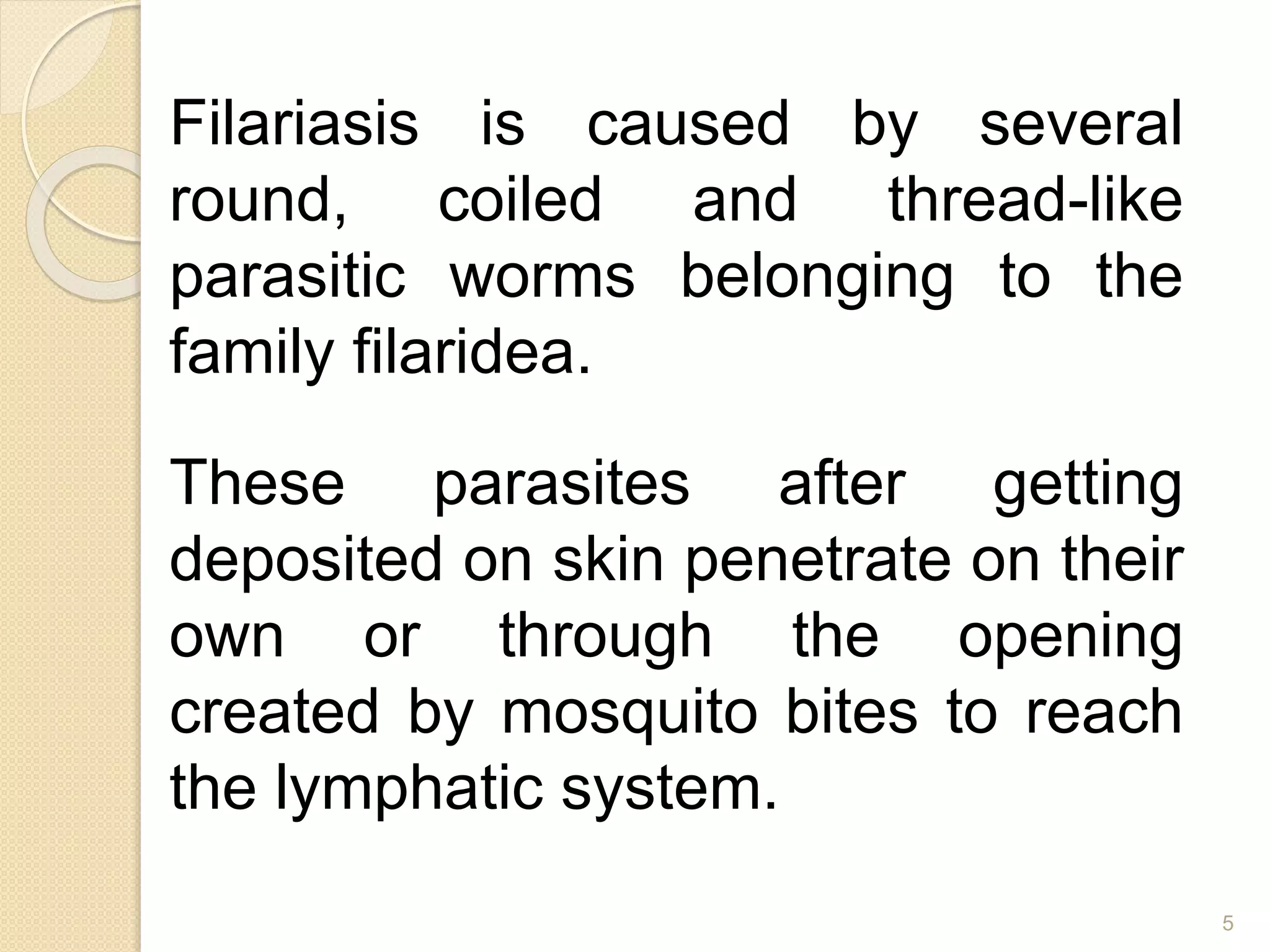 Lymphatic filariasis | PPTX