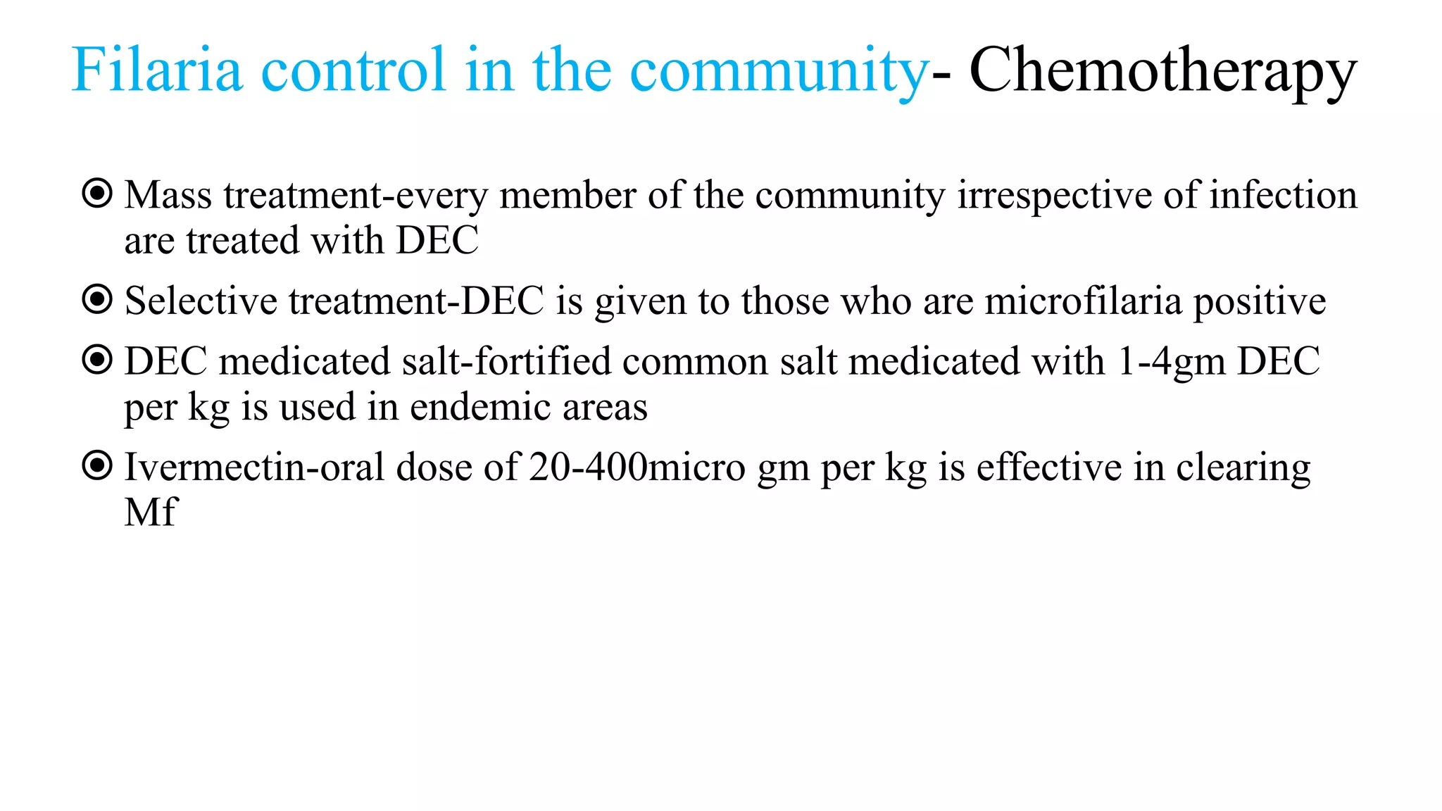 Lymphatic Filariasis.pptx | Infectious Diseases | Diseases and Conditions