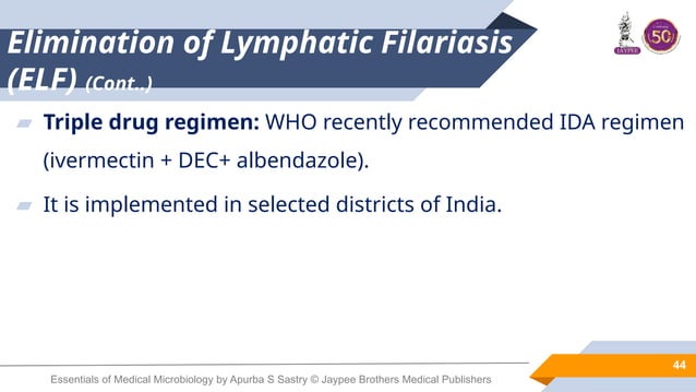 Lymphatic filariasis. .pptx