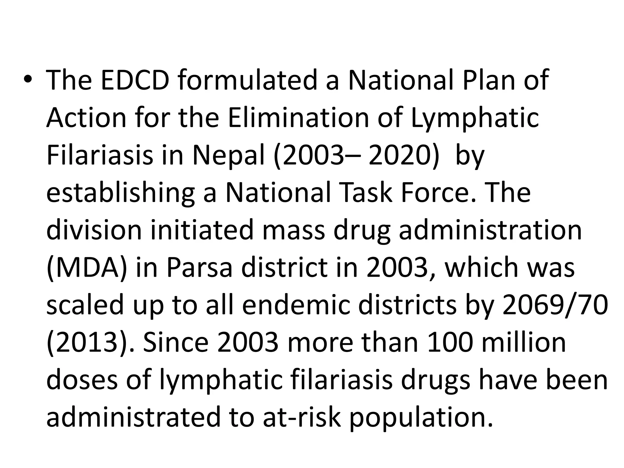 Lymphatic filariasis in nepal | PPTX
