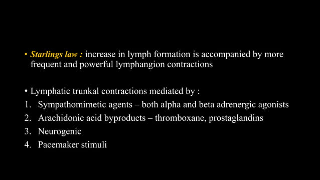 Lymphatic pathophysiology | PPTX | Biological Sciences | Science