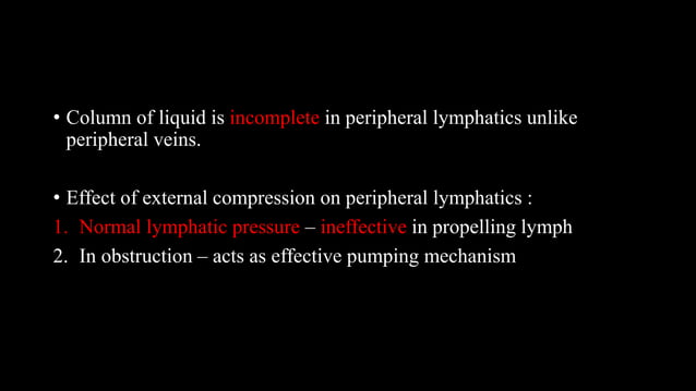Lymphatic pathophysiology | PPTX | Biological Sciences | Science