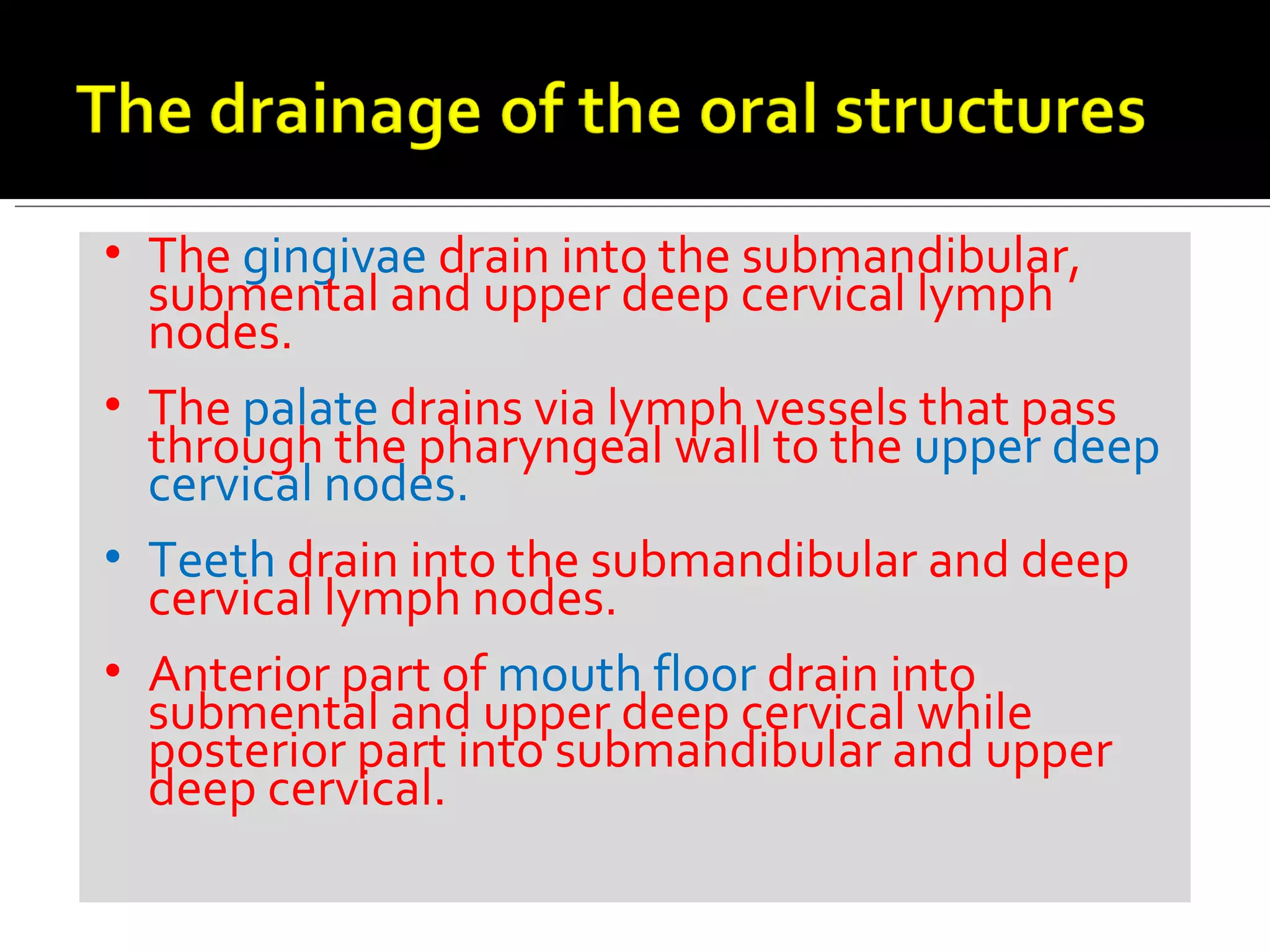 Lymphatics of the head & neck | PPT