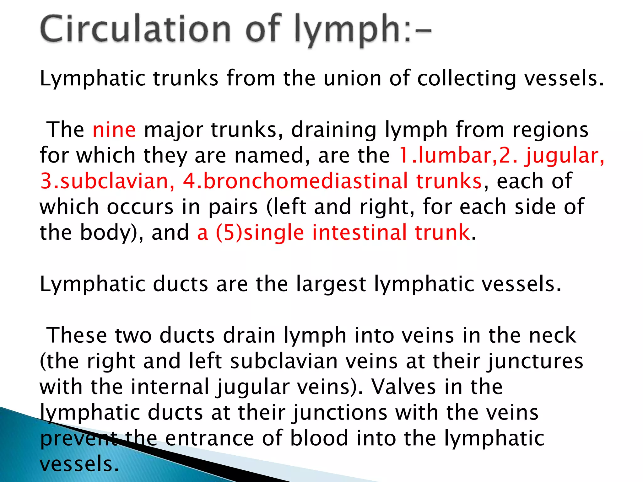 PPT on Lymphatic system | PPTX