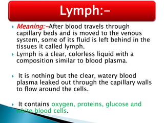 PPT on Lymphatic system | PPTX