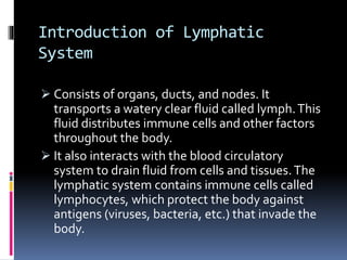 Lymphatic system | PPTX | Ear, Nose and Throat Conditions | Diseases ...