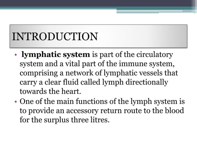 Lymphatic system | PPTX