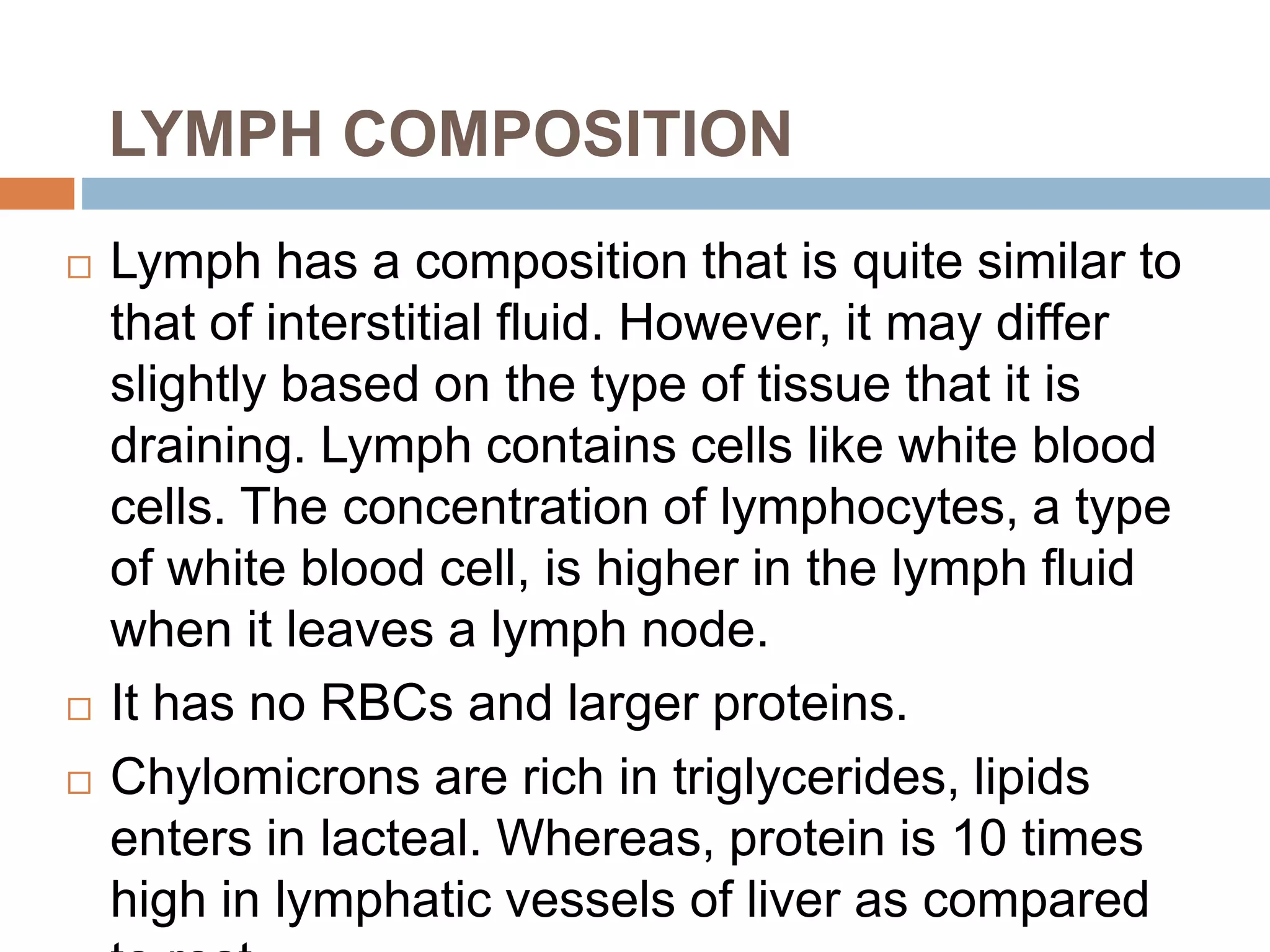Lymphatic system-----(Physiology) | PPTX