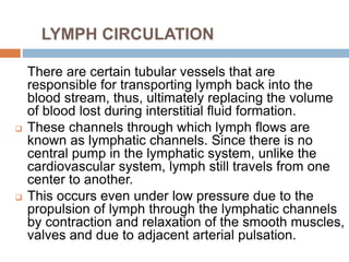 Lymphatic system-----(Physiology) | PPTX
