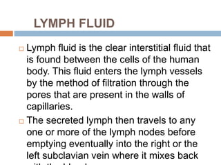 Lymphatic system-----(Physiology) | PPTX
