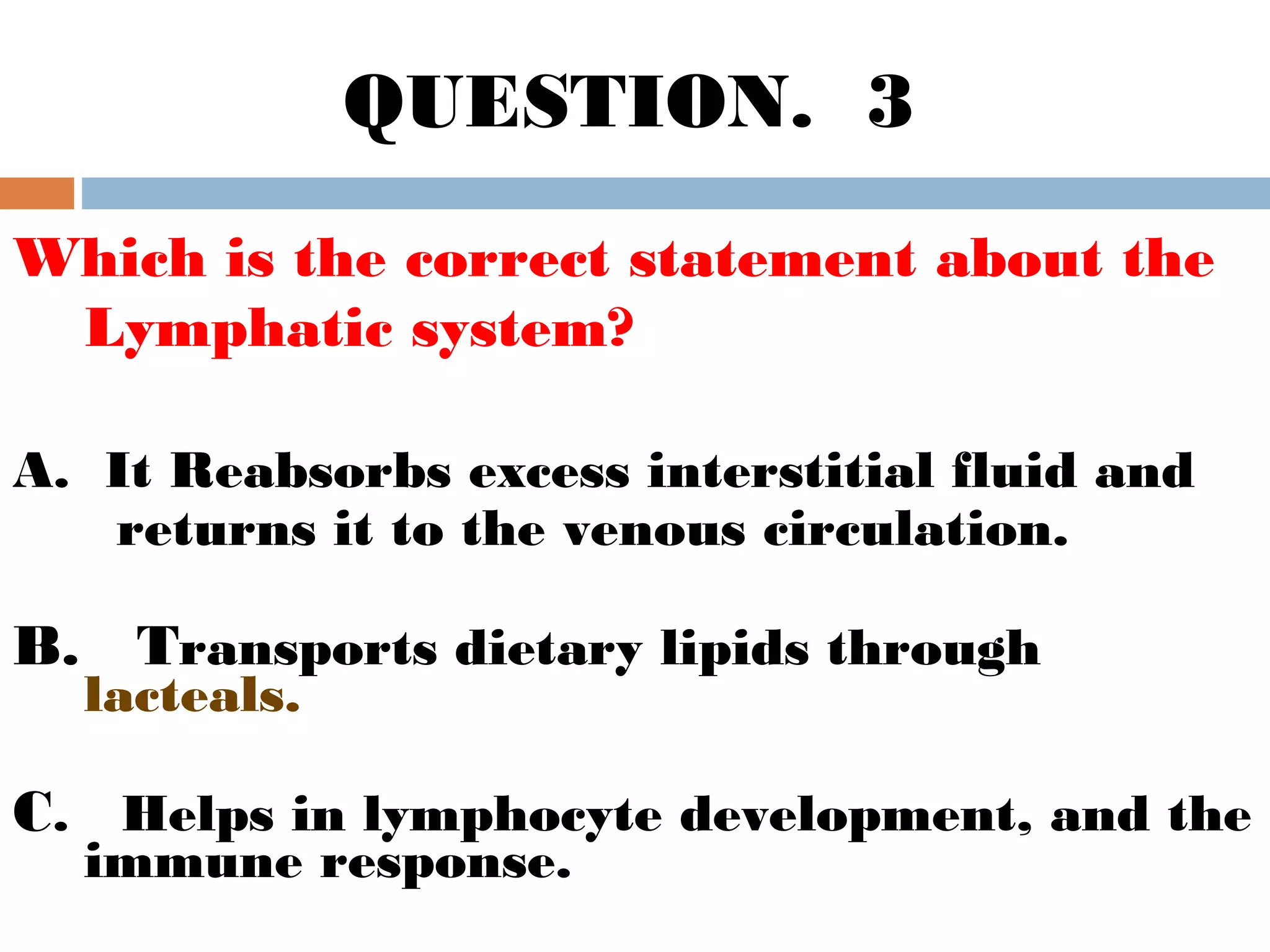 Lymphatic system (function of lymphatic systems) | PPT