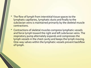 Lymphatic system: Anatomy and Physiology | PPTX