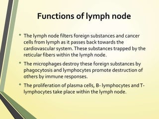 Lymphatic system: Anatomy and Physiology | PPTX