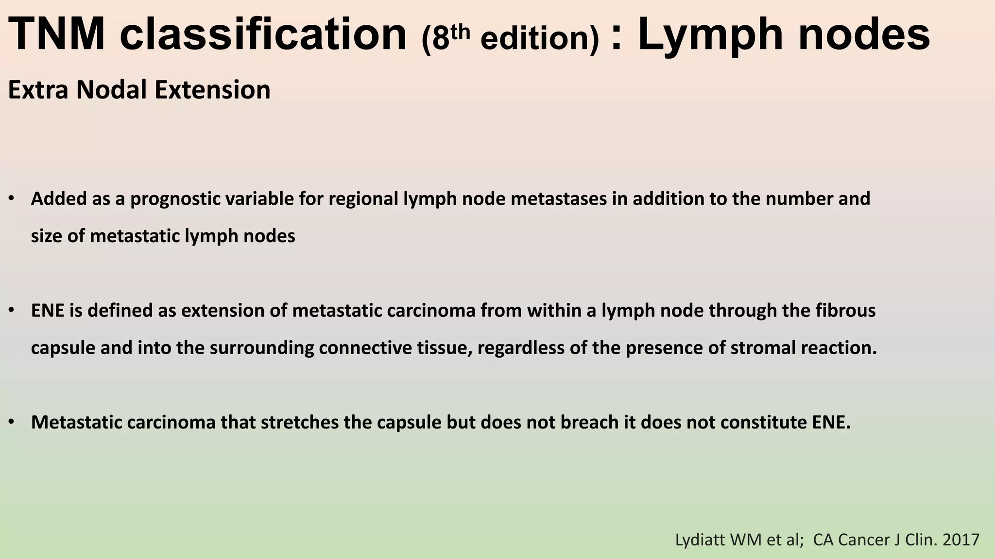 Lymphatic system of Head&Neck ; TNM Staging 8th edition | PPTX
