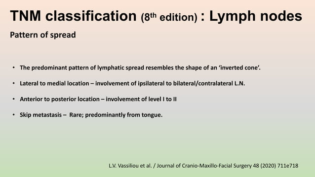 Lymphatic system of Head&Neck ; TNM Staging 8th edition | PPTX | Ear, Nose and Throat Conditions ...