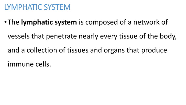 LYMPHATIC SYSTEM POWERPOINT PRESENTATION | PPTX | Biological Sciences ...