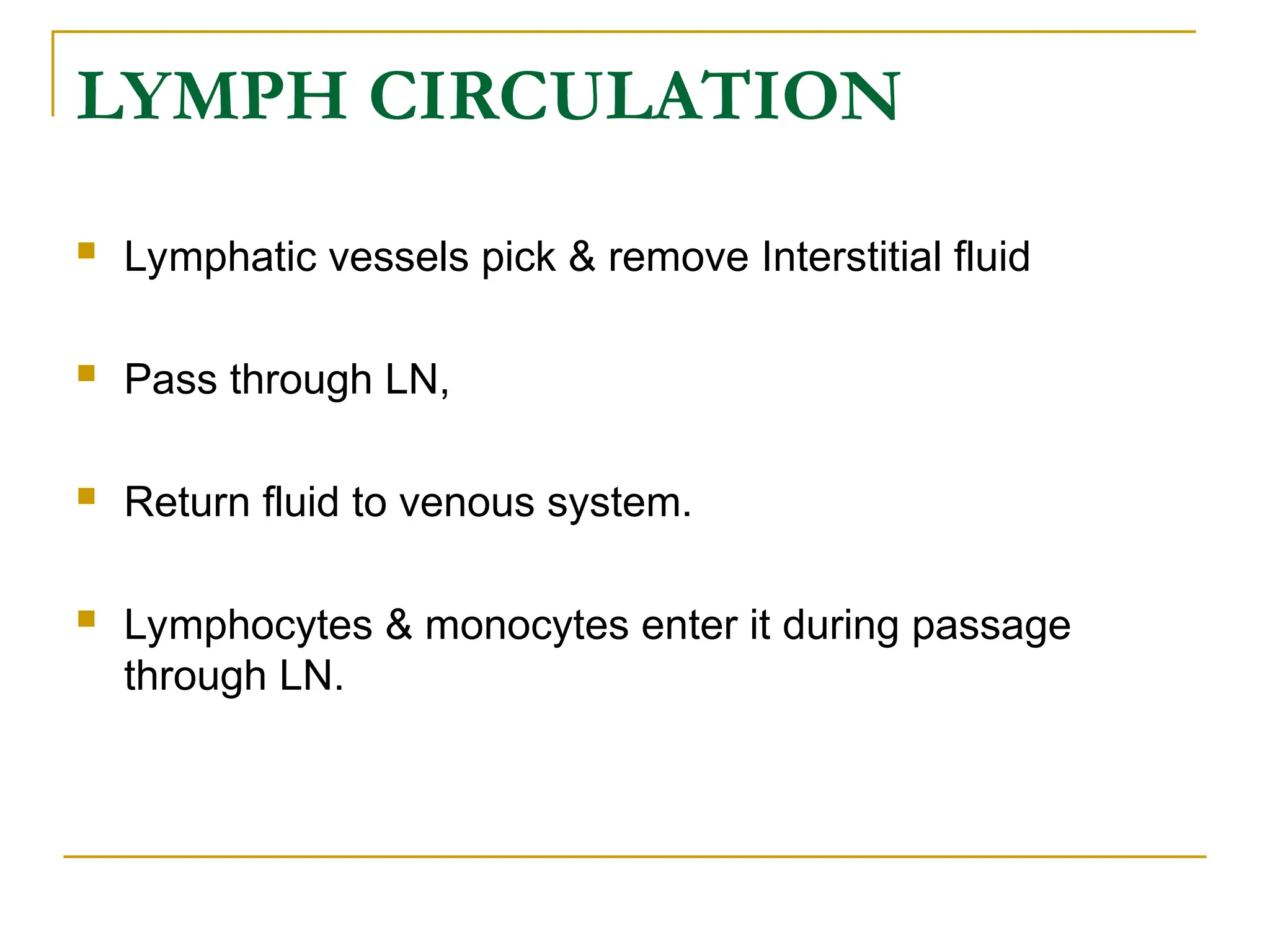 anatomy of LYMPHATIC SYSTEM power point presentation | PPT