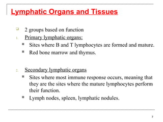 Lymphatic System for medical and biology students | PPTX