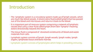LYMPHATIC SYSTEM.pptx it includes lymph, lymph nodes, bone marrow ...
