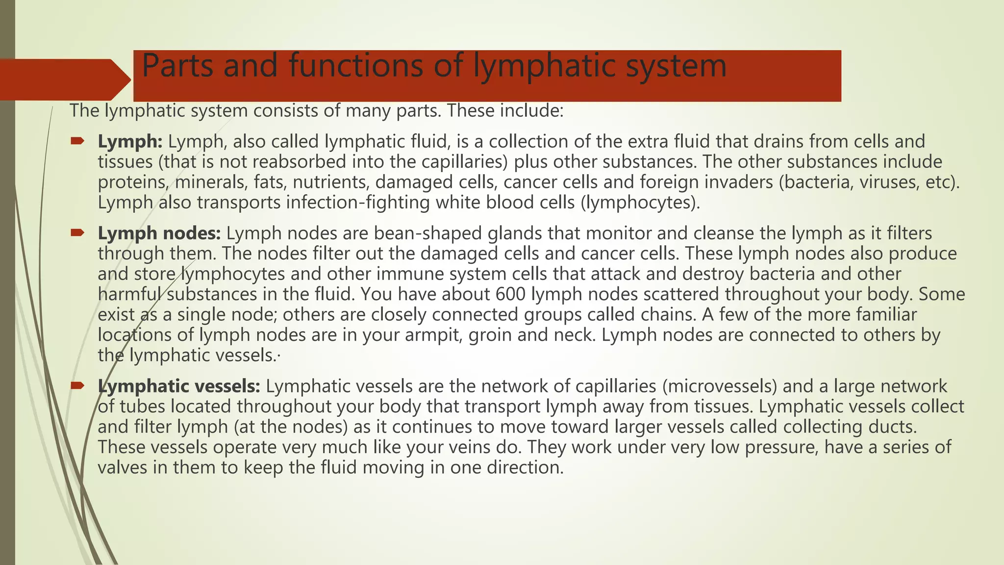 LYMPHATIC SYSTEM (INTERESTING FACTS ABOUT LYMPHATIC SYSTEM) | PPTX
