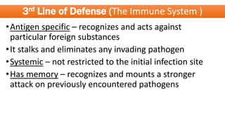 Human Anatomy and Physiology - Lymphatic system and body defenses | PPTX