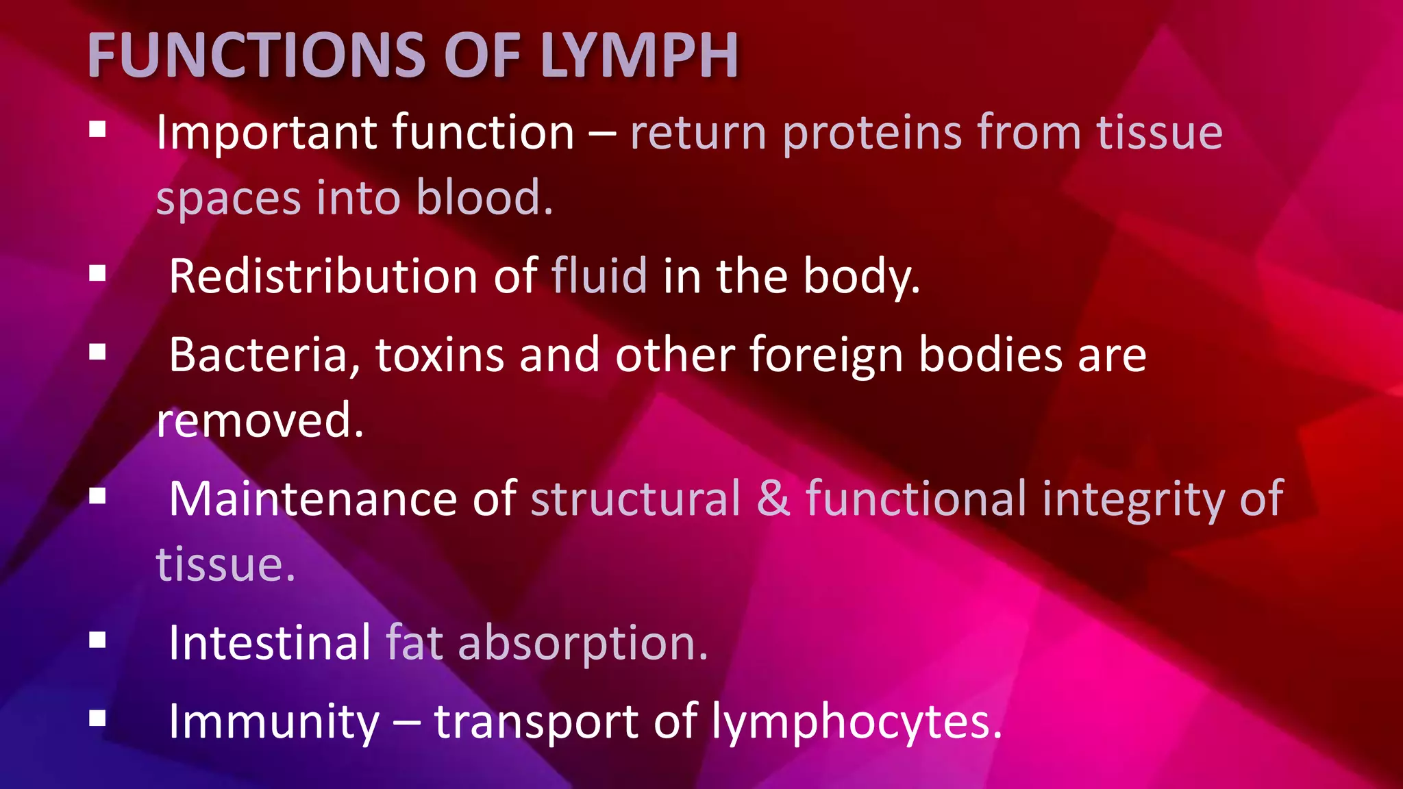 Lymphatic system and lymph | PPTX