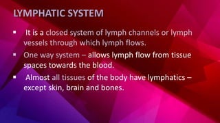 Lymphatic system and lymph | PPTX