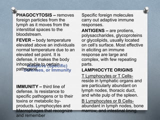 Lymphatic system & Immunity | PPT
