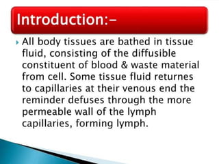 lymphatic system ppt.pptx for gnm first year students | PPTX