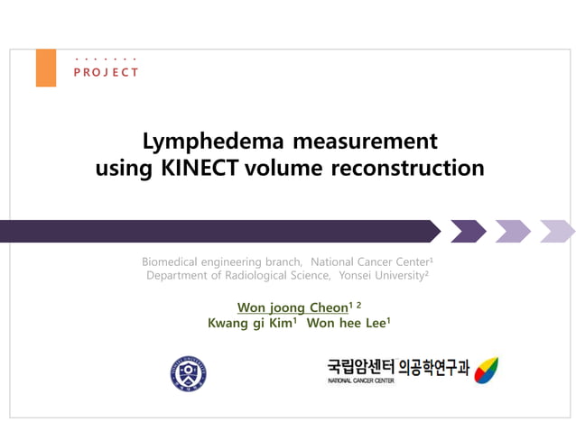 Lymphedema measurement using kinect volume reconstruction | PPTX | 3-D Graphics | Computer ...