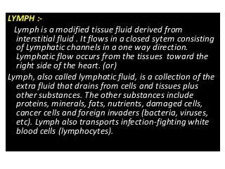 LYMPHATIC SYSTEM | PPTX