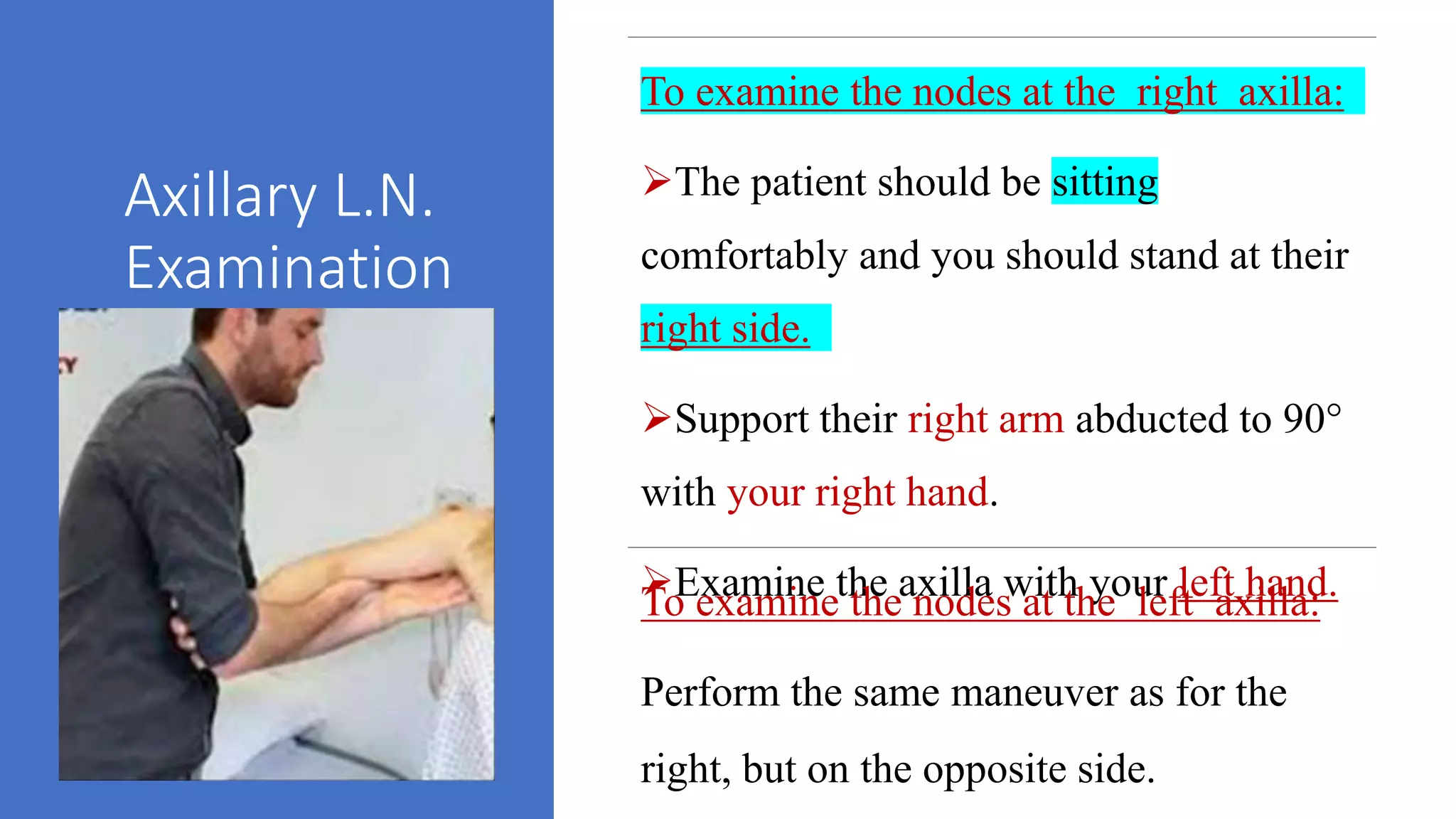 Lymph nodes examination | PPTX