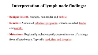 Lymph nodes examination | PPTX