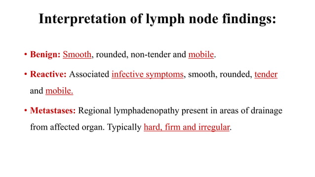 Lymph nodes examination | PPTX | Death, Injury, or Military Conflict ...