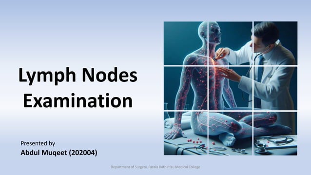 Lymph Node Examination.pptx NODES OF NECK,NODES OF AXILLA,NODES OF ...