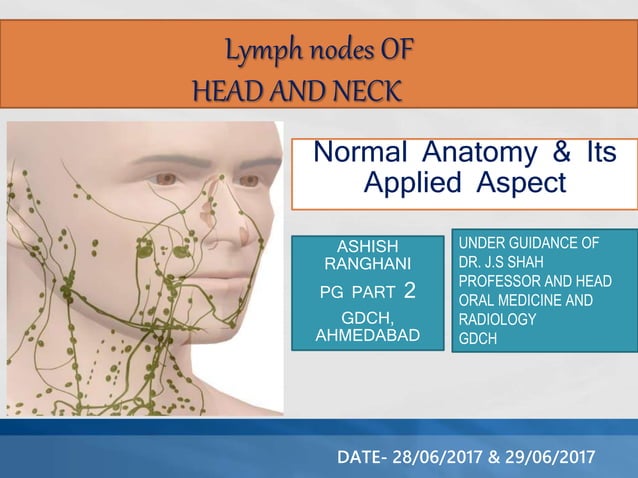 Lymph nodes of head and neck: Normal anatomy and applied aspect | PPTX ...