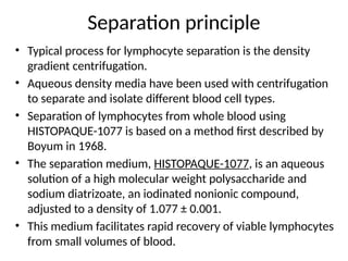 Lymphocyte preperation_Animal Cell Culture.pptx | Free Download