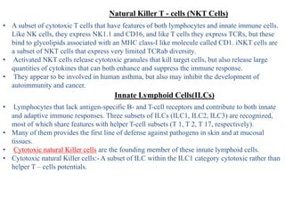 Lymphocytic cells involved in human immune system | PPTX