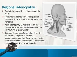 Lymphadenopathy & splenomegaly | PPTX