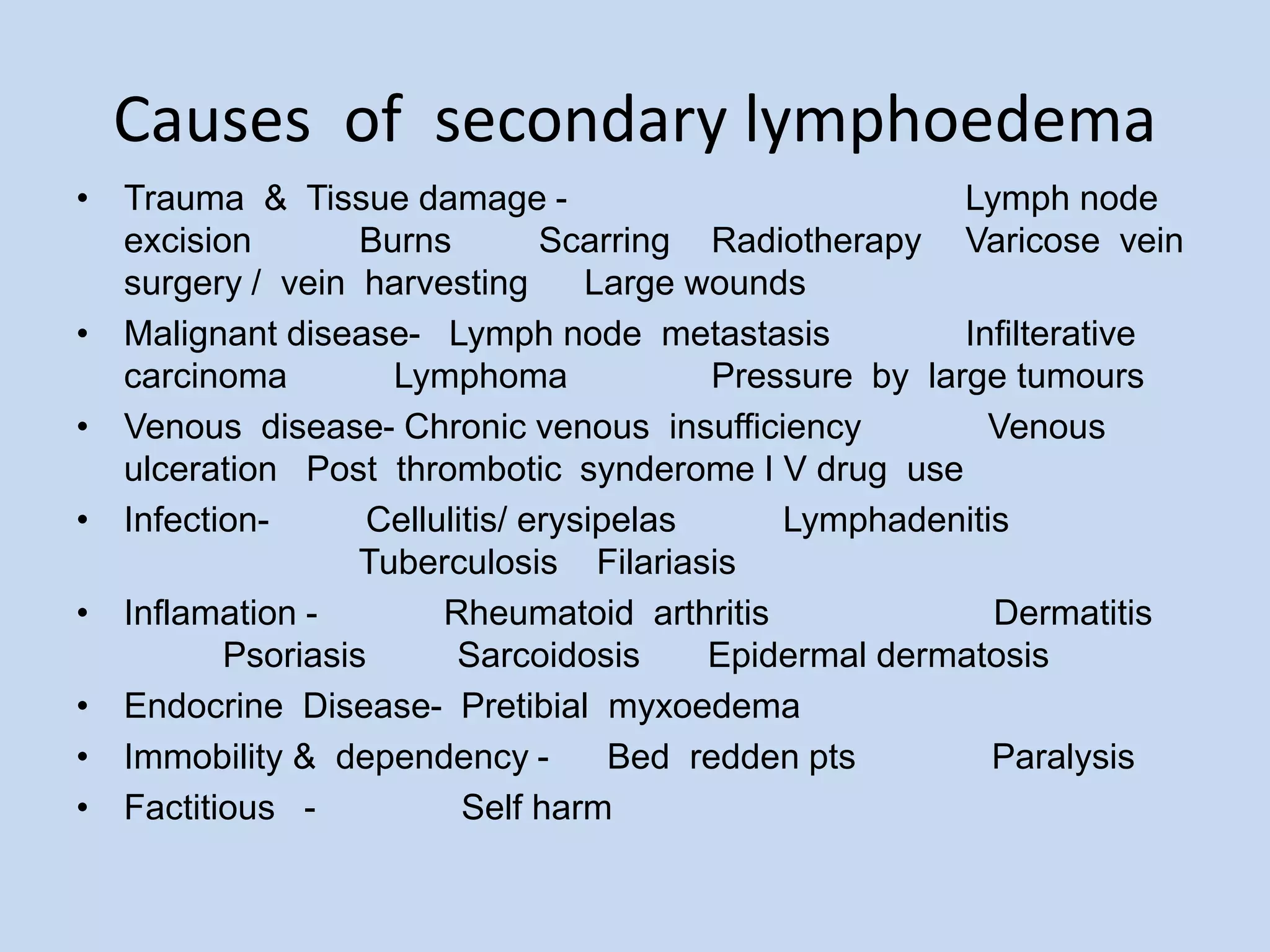 Lymphoedema - Clinical features and Management | PPTX