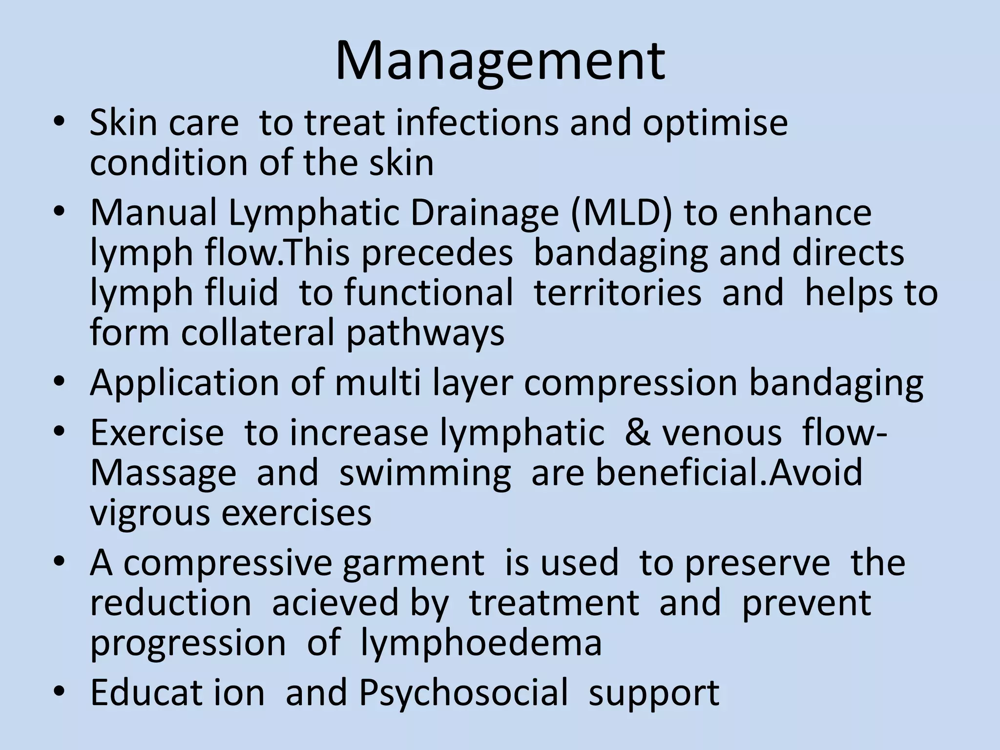 Lymphoedema - Clinical features and Management | PPTX