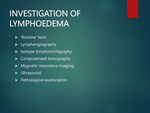 lymphoedema basics and management plan .ppt